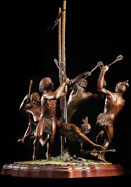 A Cherokee Ball Game – Jud Hartmann Gallery