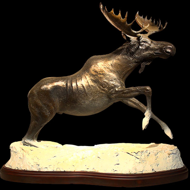 Leaping Moose – Jud Hartmann Gallery